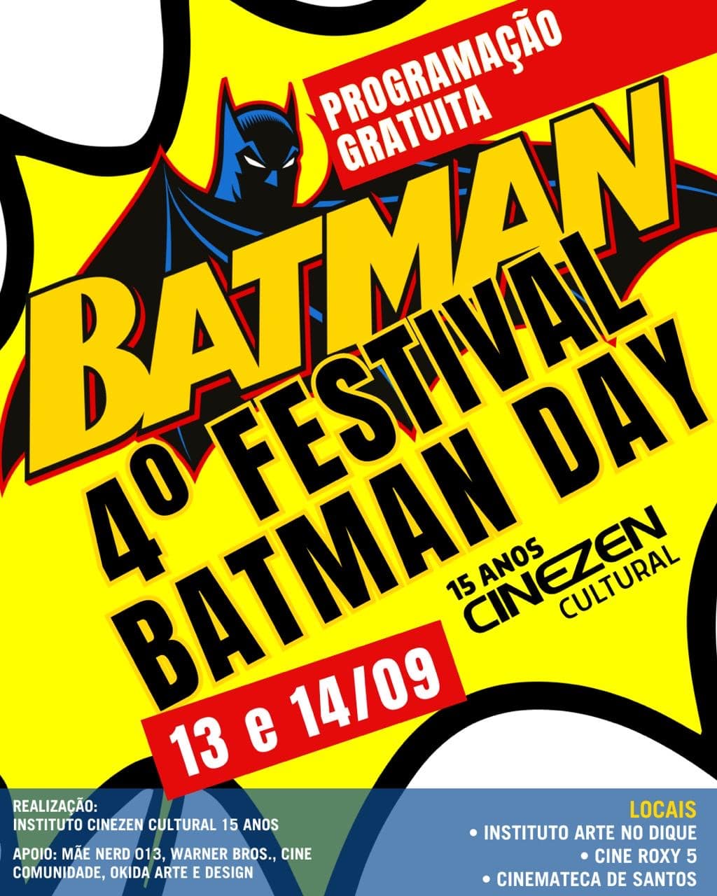 Festival Batman Day Santos chega a 4ª edição, celebrando o Homem ...